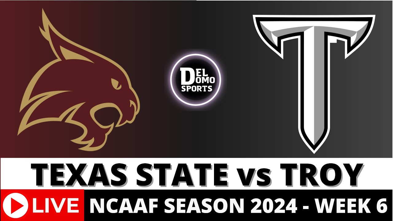 TEXAS STATE VS TROY LIVE 🏈 NCAAF COLLEGE FOOTBALL GAME SCORE - WEEK 6 ...