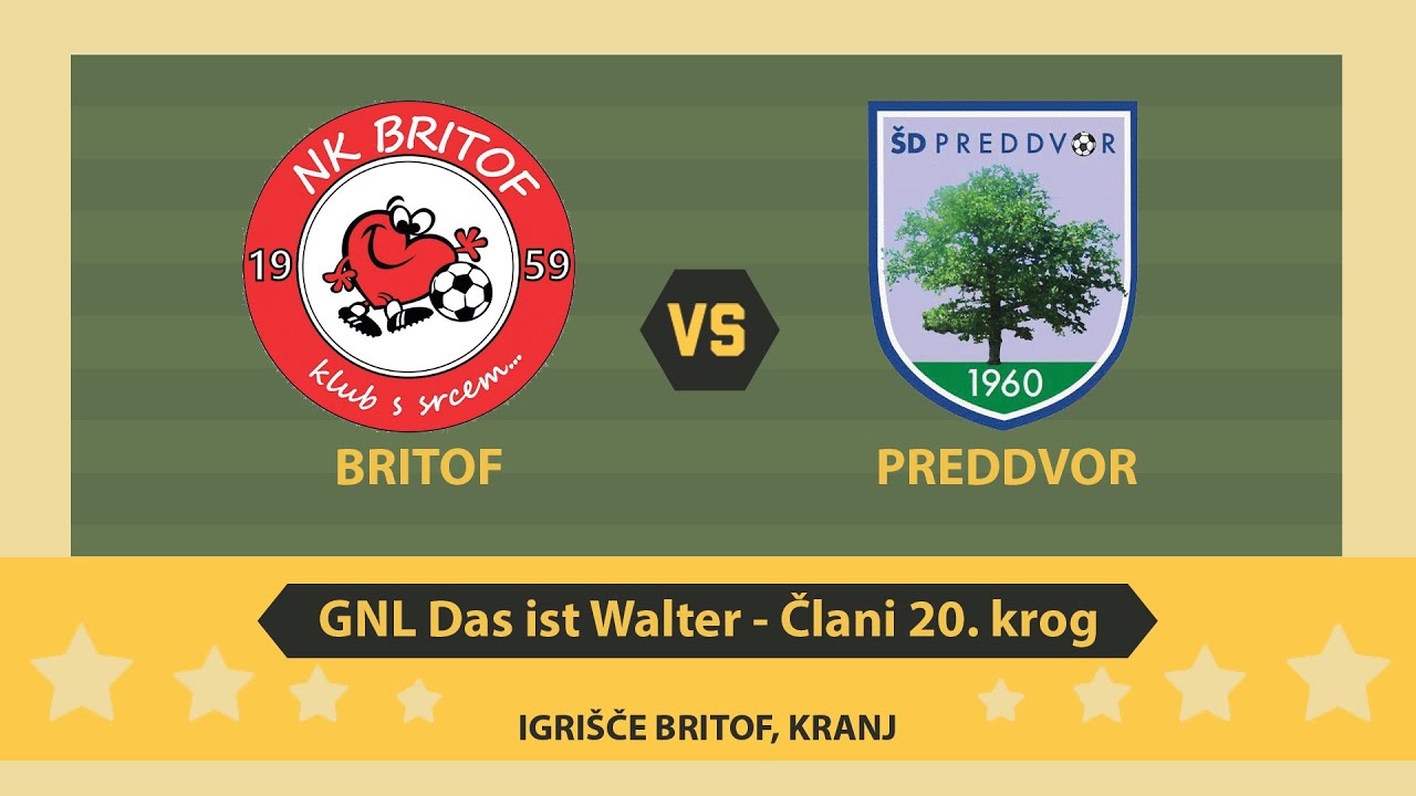 Nogometna tekma; Britof : Preddvor - YouTube