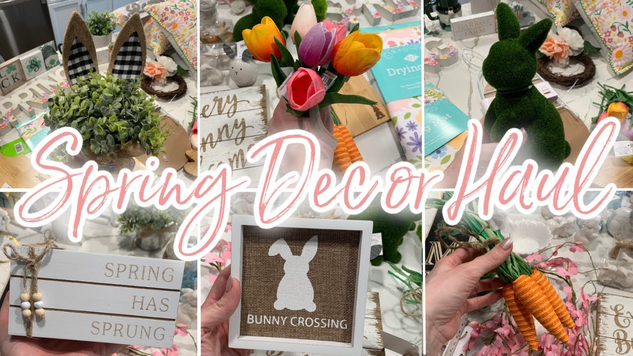 HUGE SPRING DECOR HAUL 2023 | Target Dollar Spot Spring Decor | Hobby ...