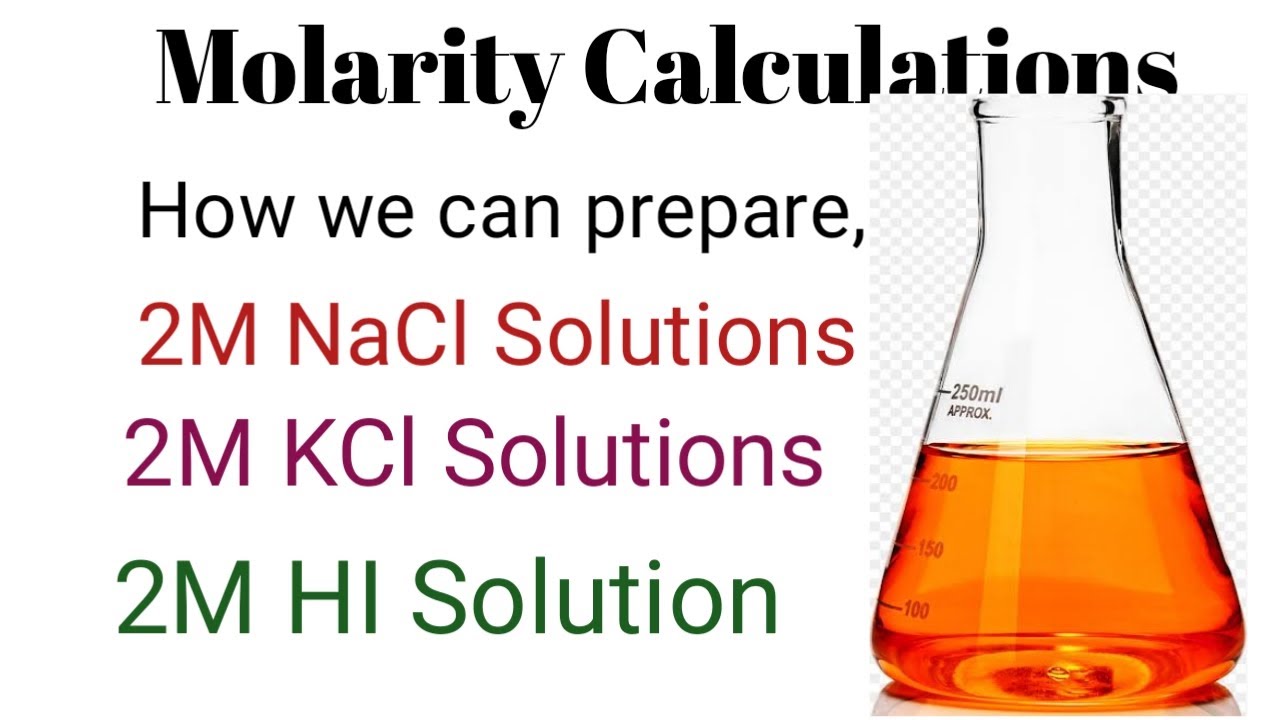 what is molarity? || how we can prepare 2M solution of NaCl? Urdu ...