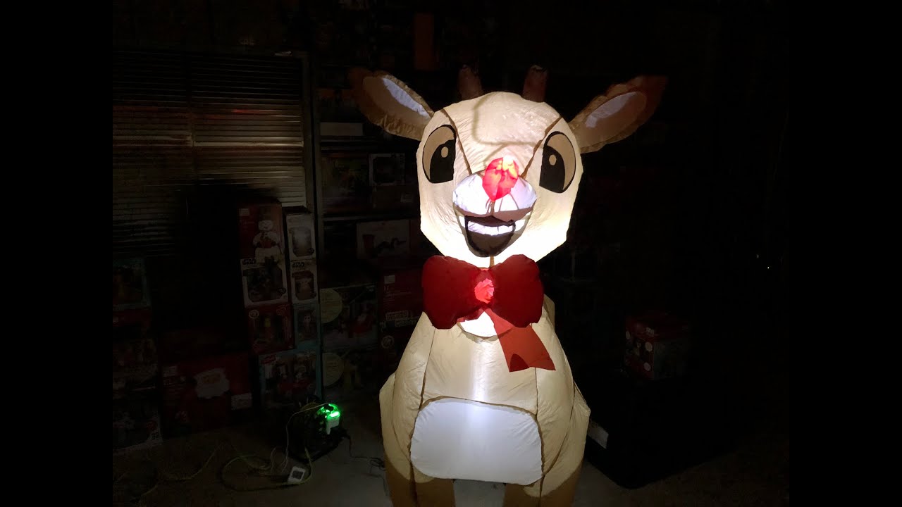 Review: Gemmy Rudolph The Red-Nosed Reindeer - 5.5 foot Christmas ...