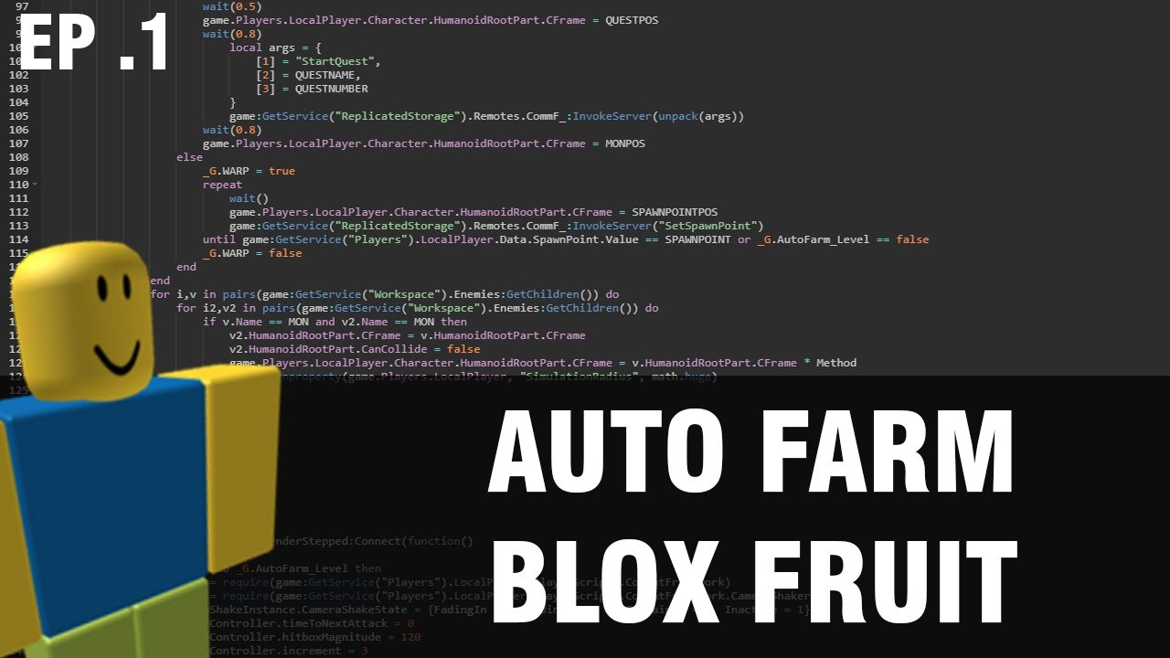 🐬 SHARK X HUB | สอนทำโปรออโต้ฟาร์ม Blox fruit 🚗 EP.1 📖 - YouTube