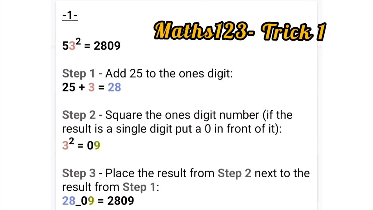 Maths Short Trick To Find Square YouTube maths-short-trick-to-find-square-youtube