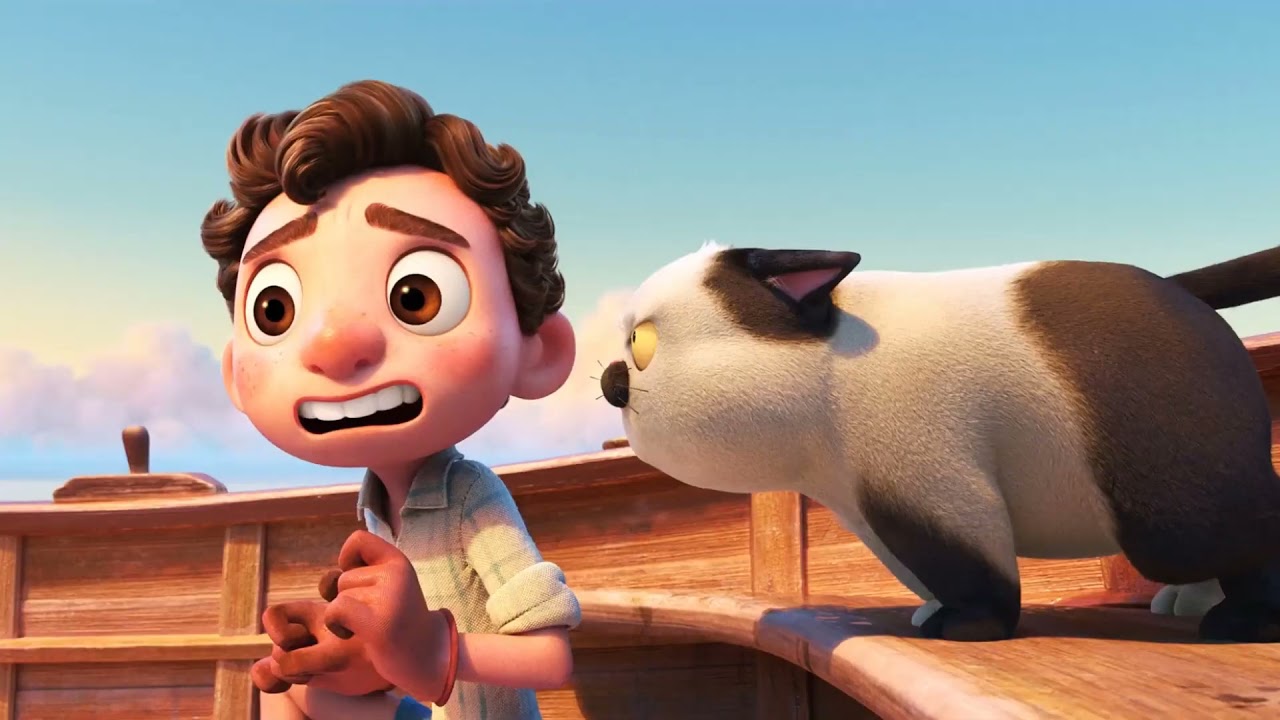 Pixar's Funniest Cat - Machiavelli | Luca Movie (2021) - YouTube