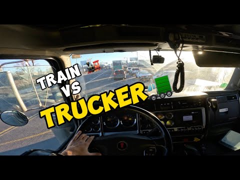TRAIN VS TRUCKER! (CLASS A CDL TRUCK DRIVER) - YouTube