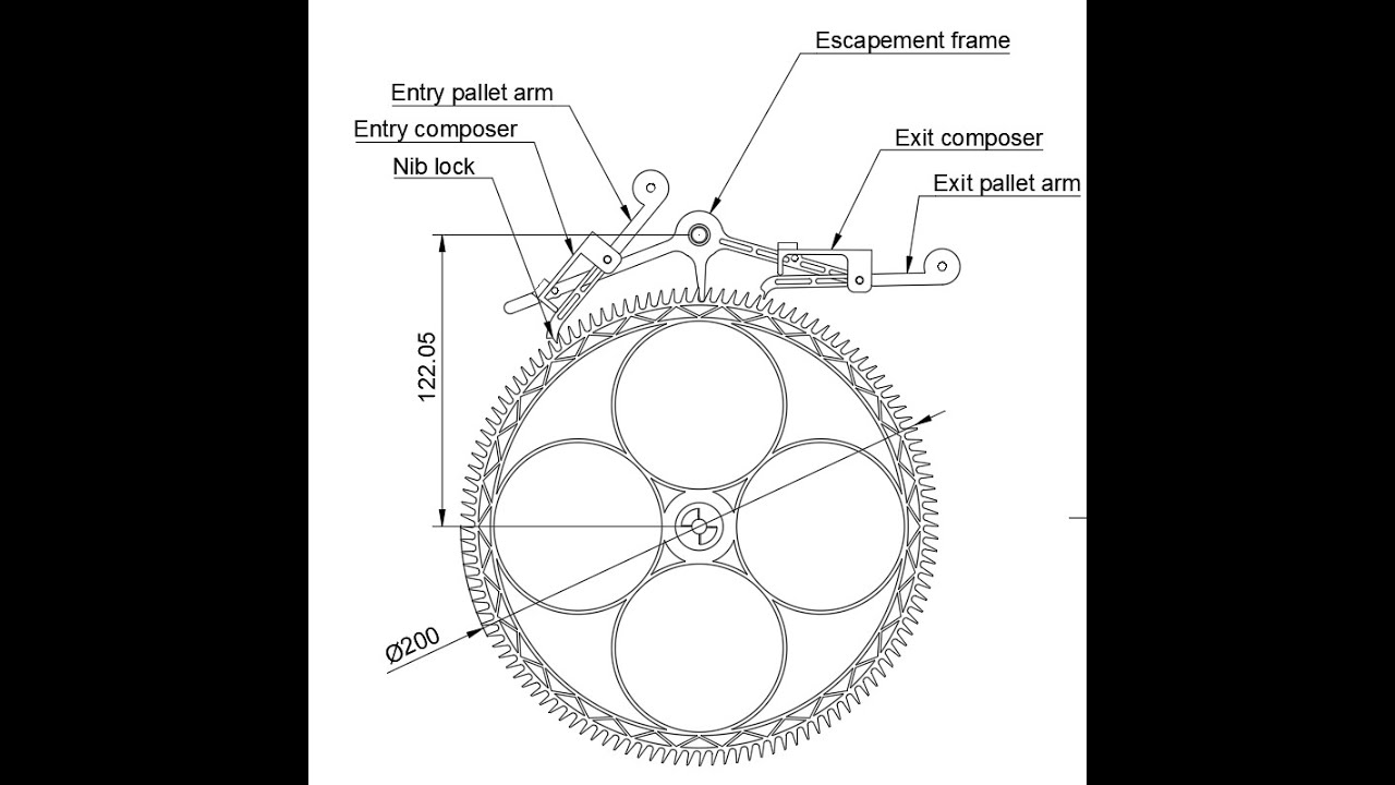 Grasshopper Escapement - YouTube