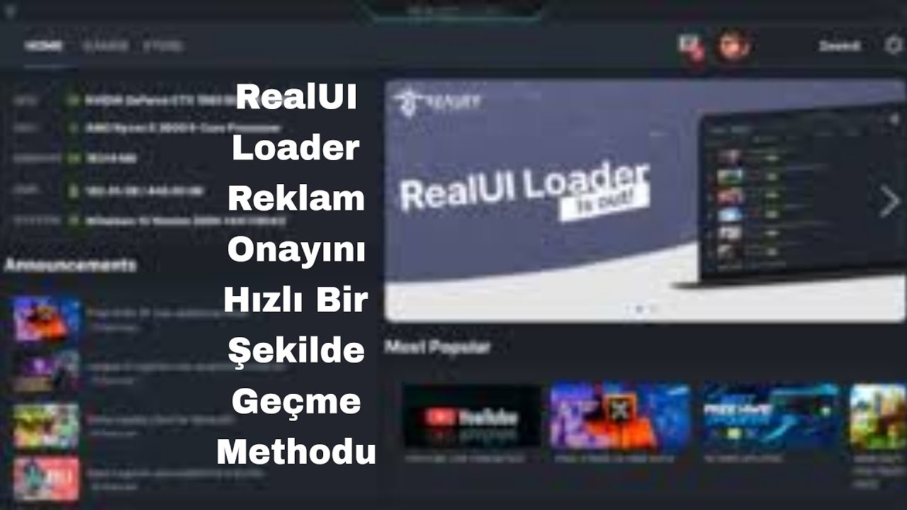 RealUI Loader Reklam Onayını Hızlı Bir Şekilde Geçme Methodu ...