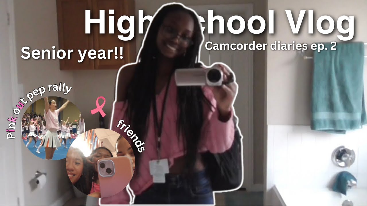 High School Vlog: Pink Out Pep Rally, Friends, Ect. - YouTube
