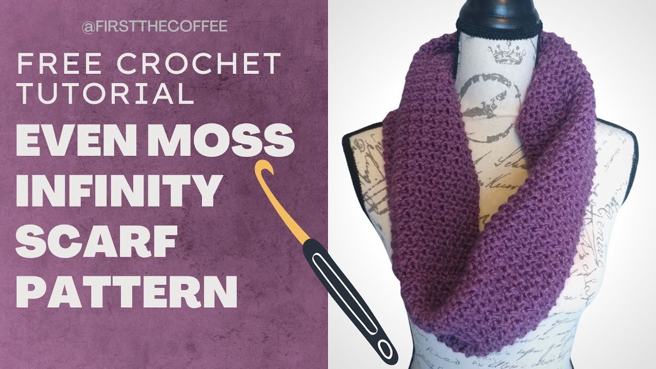 Quick And Easy Crochet Infinity Scarf Pattern For Beginners - Free ...