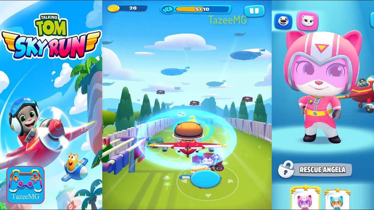 Talking Tom Sky Run Android Gameplay - YouTube