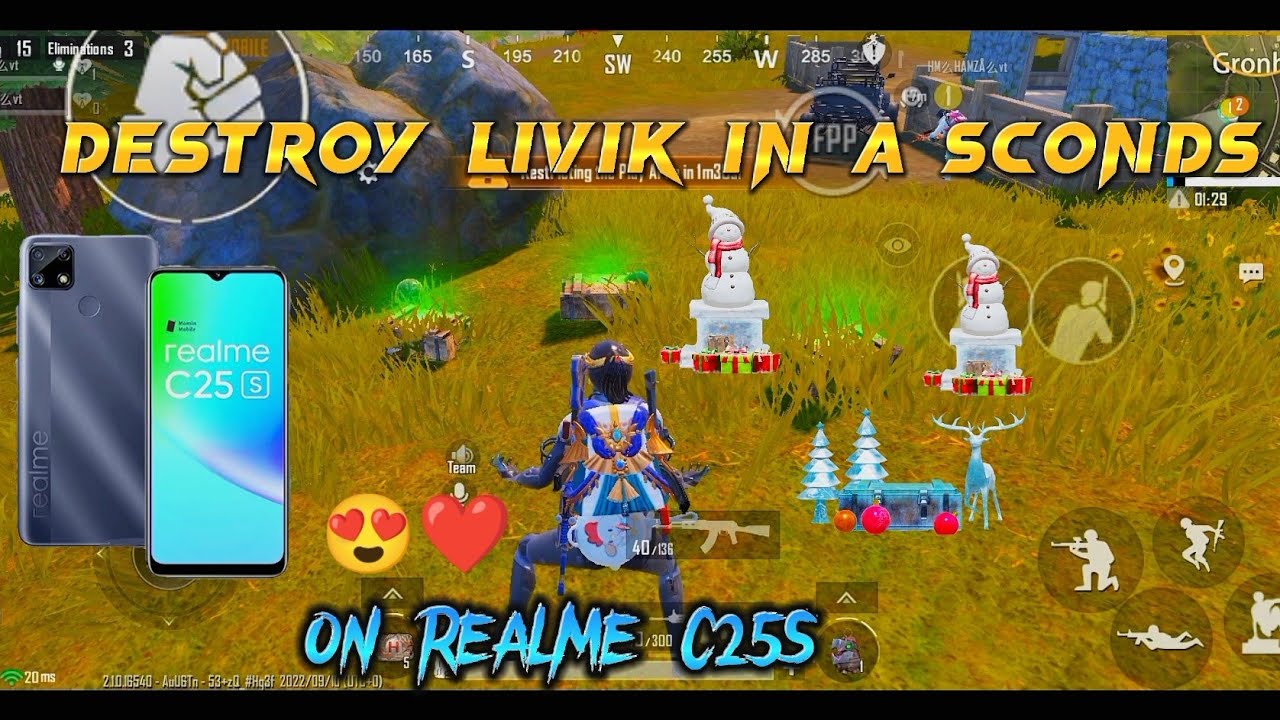 OMG 😱 DESTROY Livik In A Sconds ! ON REALME C25S 😍 SMOOTH STABLE 40 FPS ...