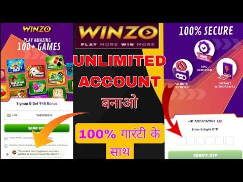 Winzo This Device has 2 Registered Accounts ? Problem Solve 2023 |winzo ...