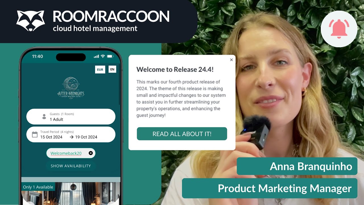 RoomRaccoon 24.4 Product Release: Snippets and Highlights - YouTube