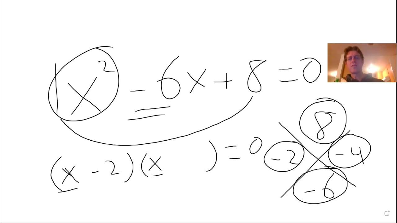 Factoring A Trinomial X 2 6x 8 Problem Usually Seen In Algebra One factoring-a-trinomial-x-2-6x-8-problem-usually-seen-in-algebra-one
