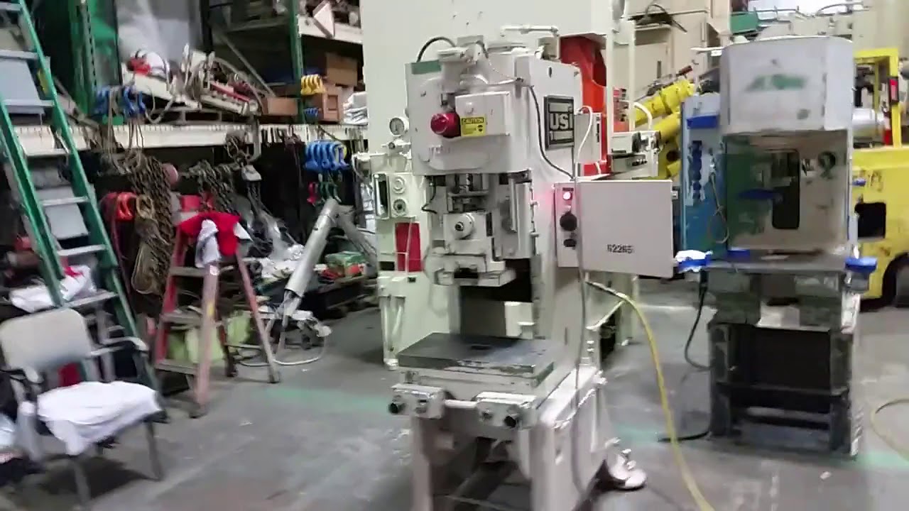 22 ton USI Clearing Torc Pac obi press s n 57 1116, 18037 - YouTube