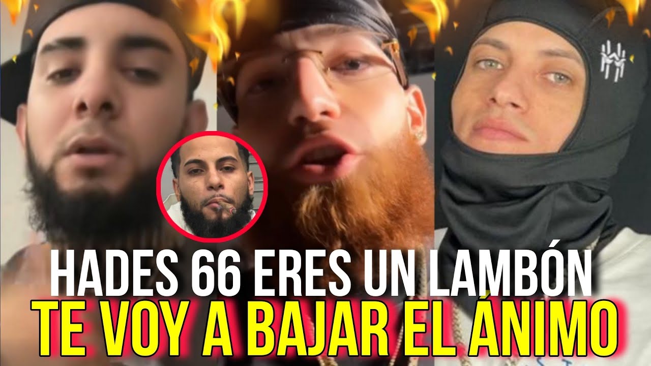 "ERES UN LAMBÓN HADES 66" HANZEL LA H REACCIONA "1 AÑO DE PRESO ...