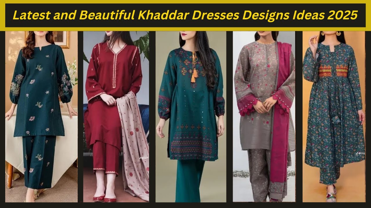 Latest and Beautiful Khaddar Dresses Designs Ideas | Winter Dresses ...