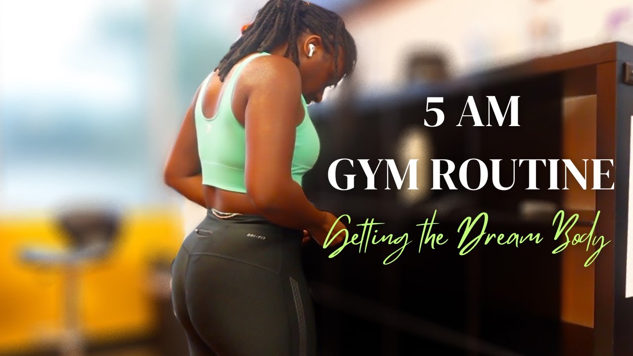 5 AM Gym Routine: How to Get a Bigger Booty & Toned Legs - YouTube