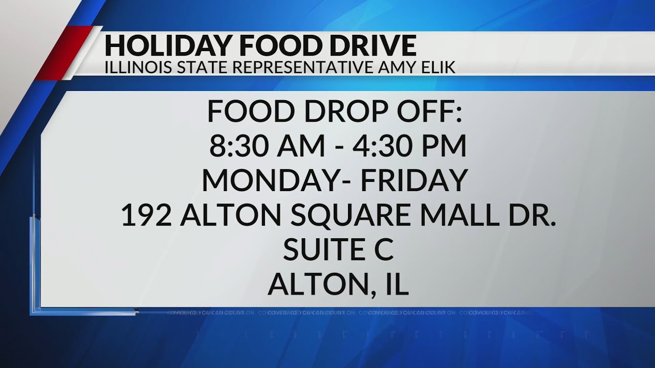 Ill. State Representative Amy Elik hosting holiday food drive today ...