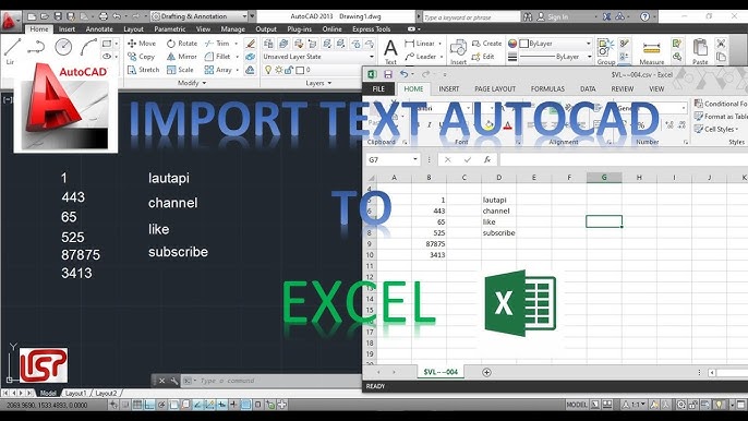 CAD sang Excel: Hướng dẫn Tối Ưu Hóa Quy Trình Làm Việc
