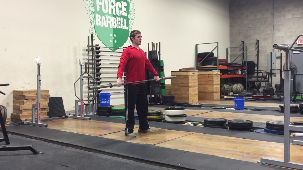 Olympic Weightlifting - Jumps With Bar - YouTube