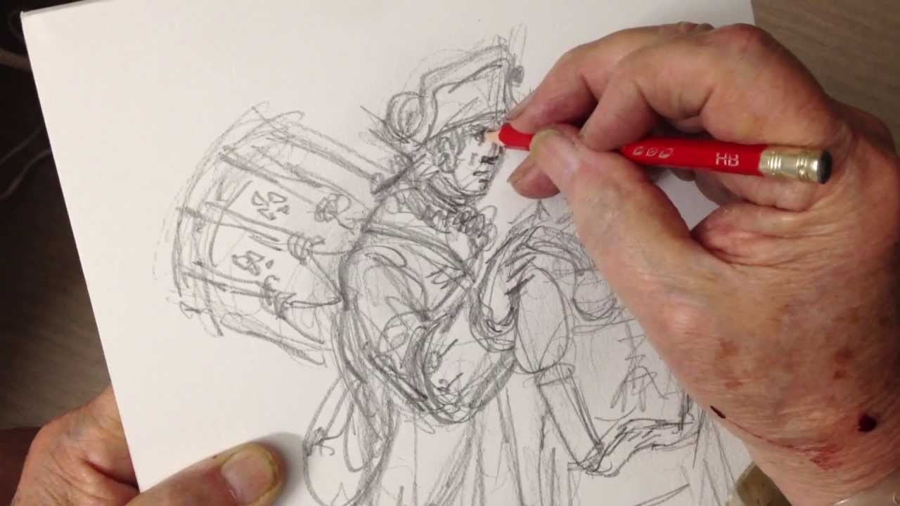 La blanchisseuse et le tambour, par Louis Frégier, peintre titulaire de ...