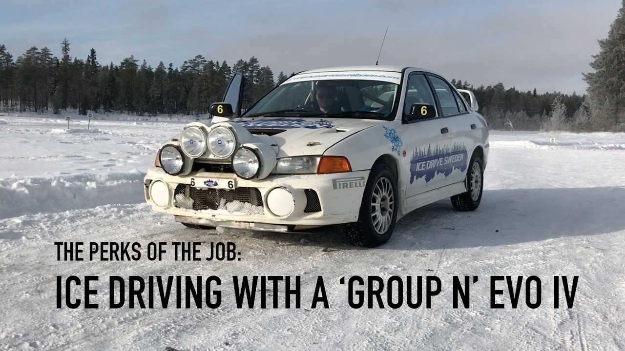 Ice Driving in a 'Group N' Mitsubishi Evolution IV - YouTube