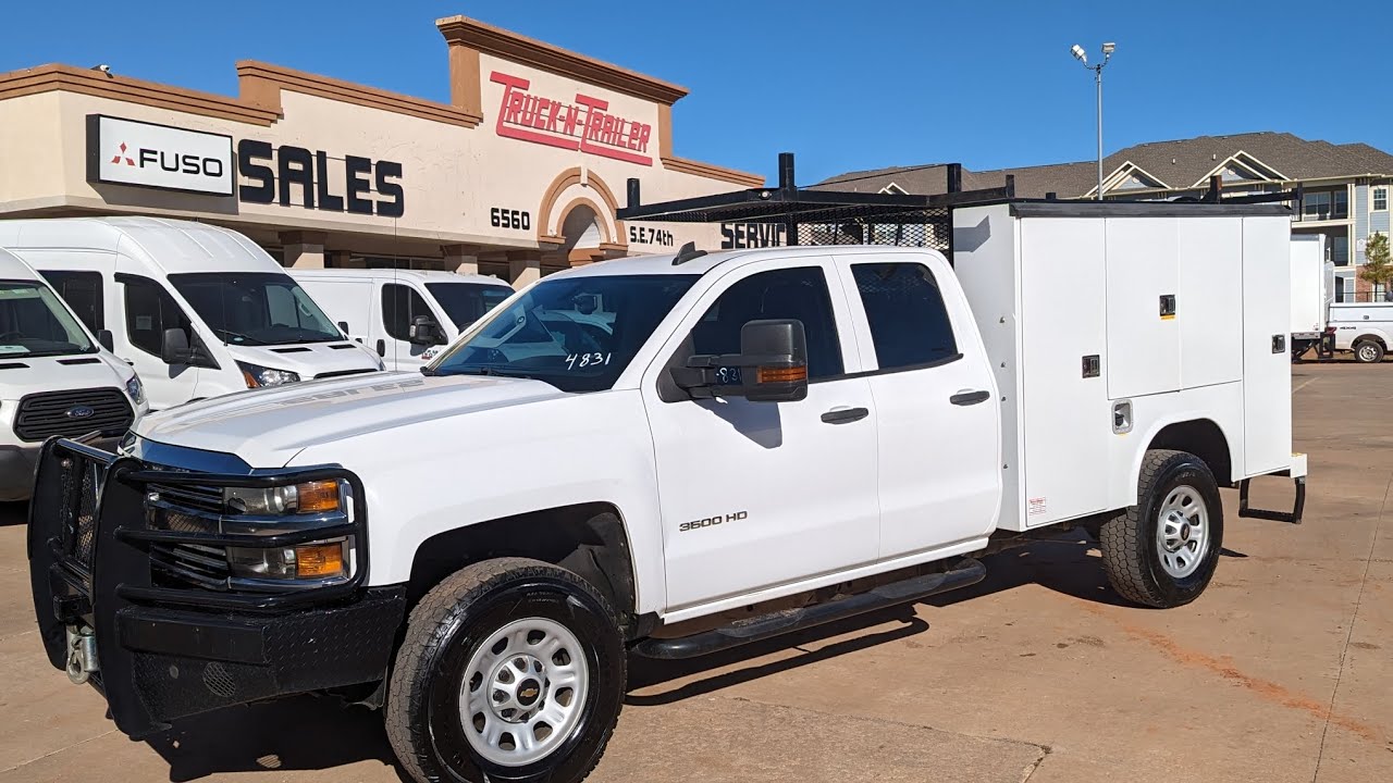 2017 CHEVROLET 3500 HD 4X4 CREW CAB UTILITY SERVICE TRUCK FOR SALE ...