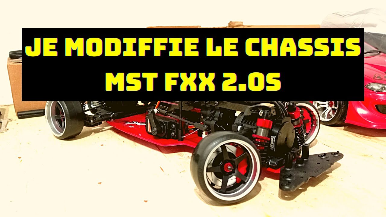 Modification du châssis MST FXX 2.0s RWD (peinture, carbone, alu) - YouTube
