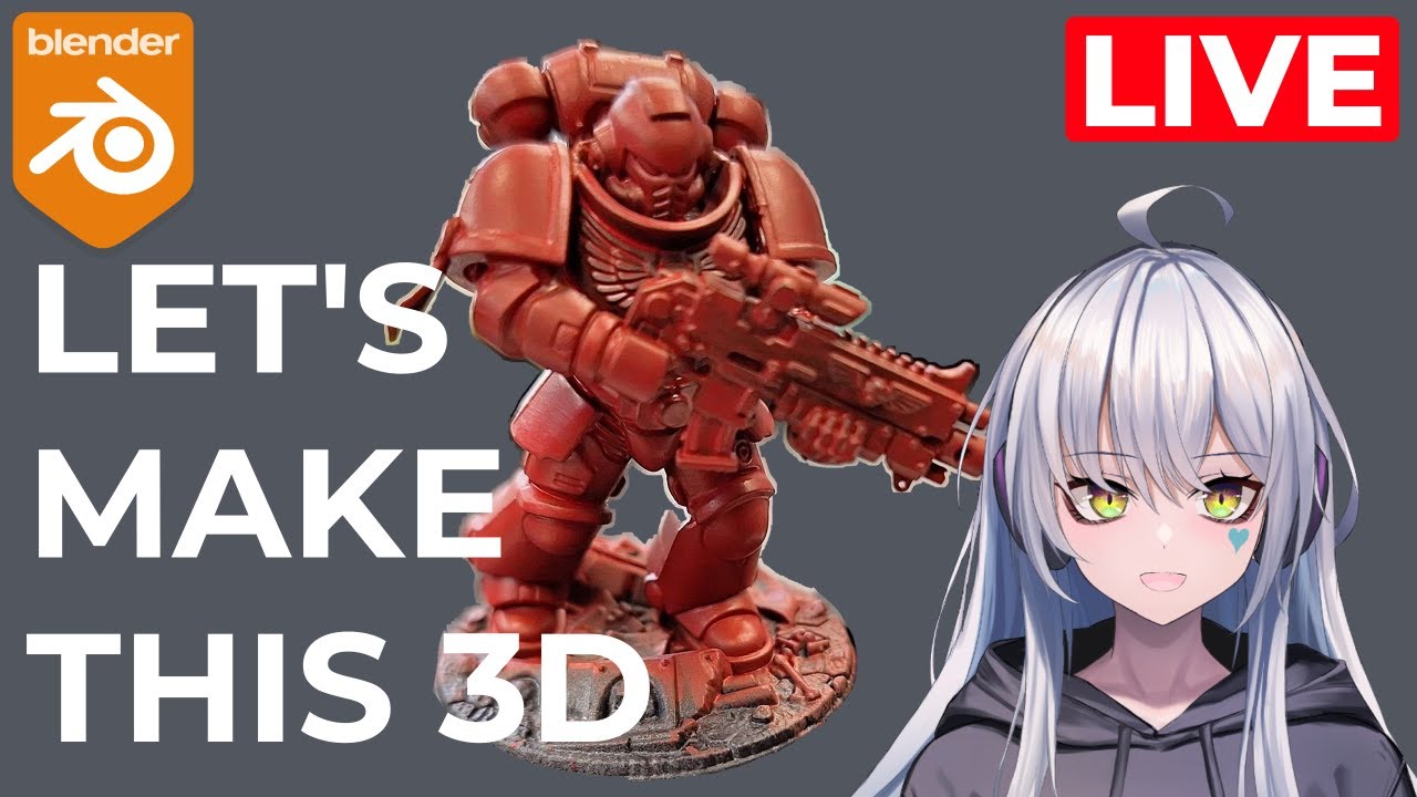 [Blender] 3D Space Marine - Glory to the Emperor! - YouTube