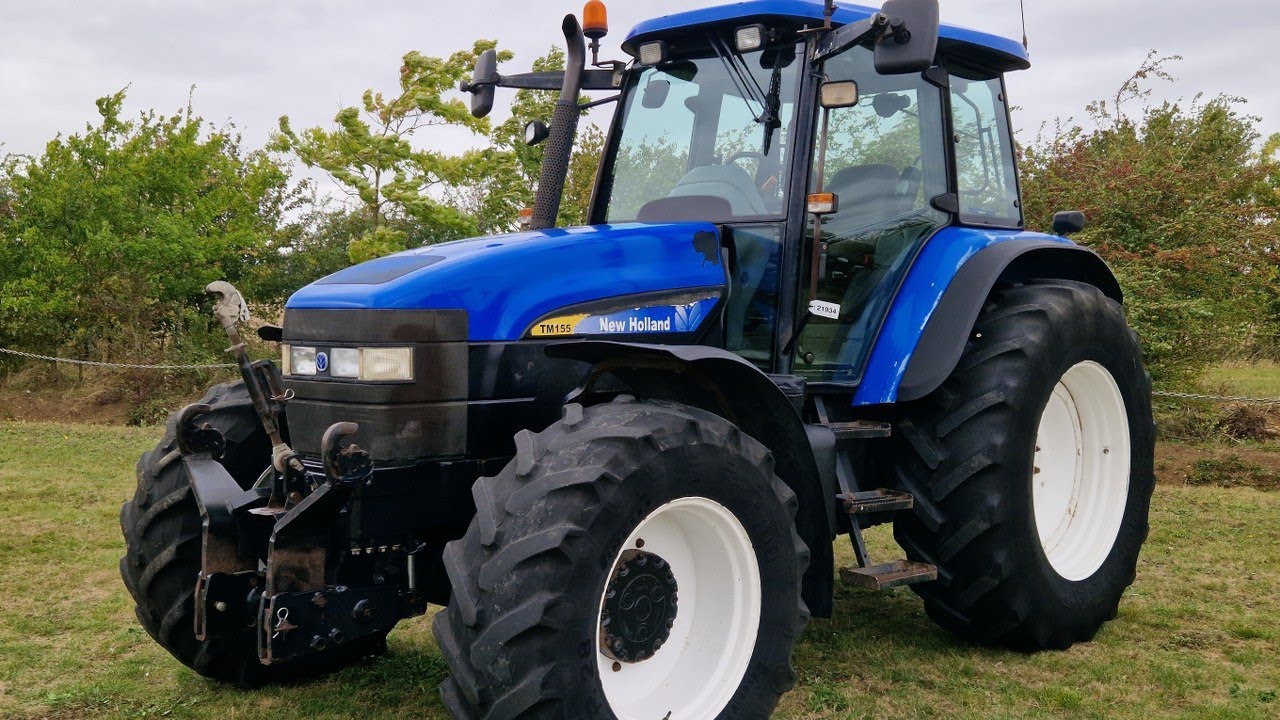 2006 New Holland TM 155 with front linkage and PTO! - YouTube