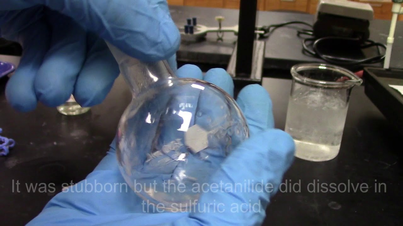 Nitration of Acetanilide: Acid and Acetanilide - YouTube