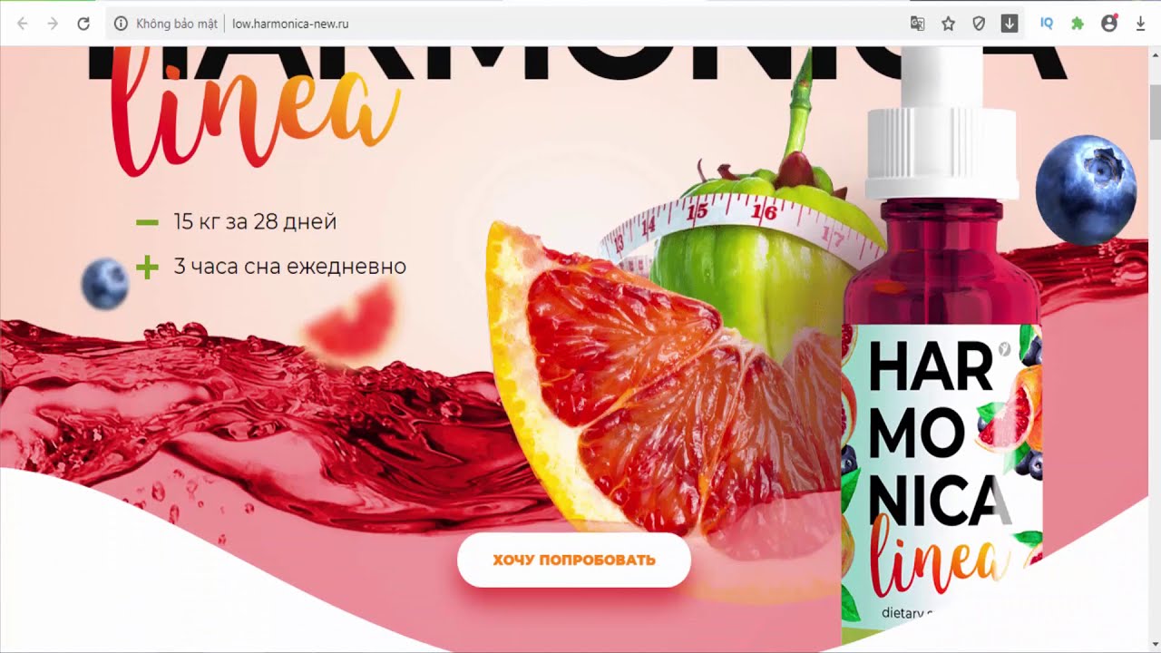 Harmonica linea - a means for losing weight (Ukraine) - YouTube