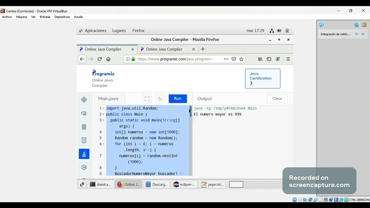 Programa Aleatorio Java Clase Random - YouTube