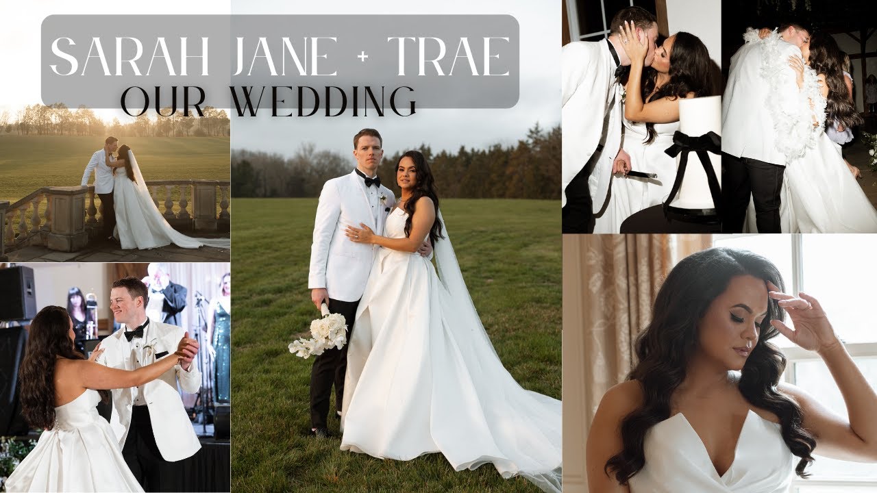 Sarah Jane + Trae | our wedding video 🖤 - YouTube