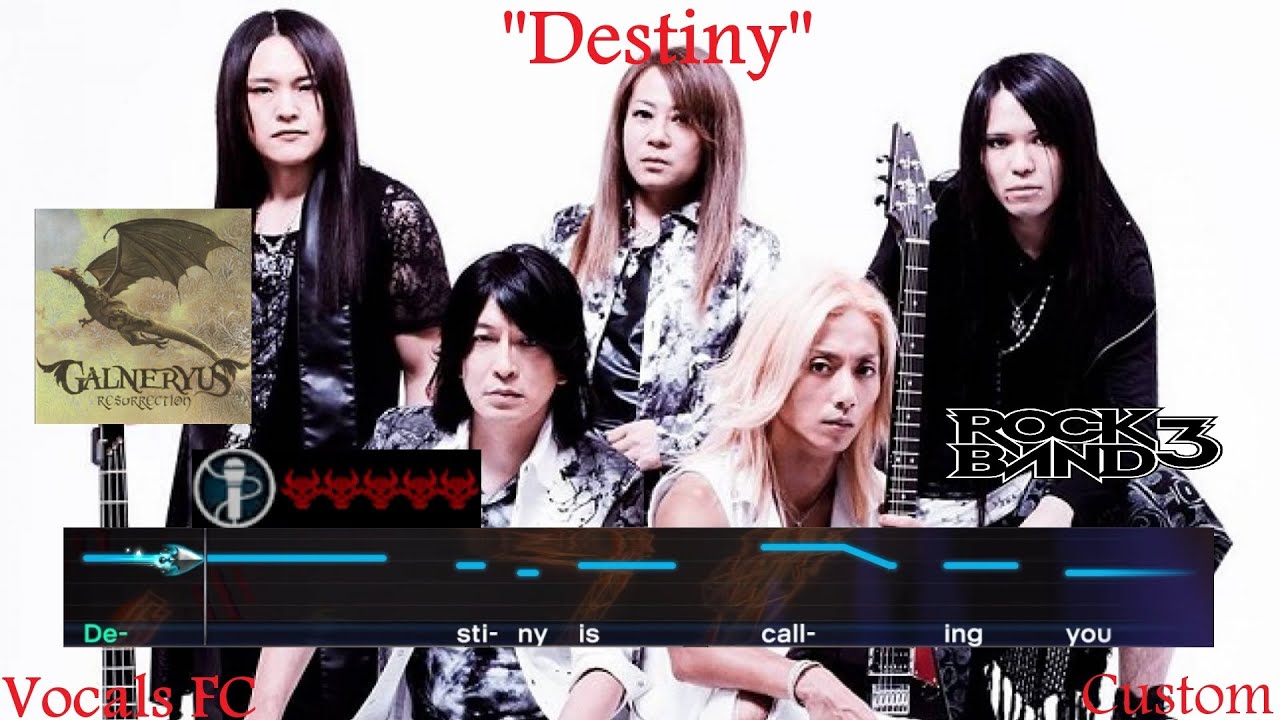 Destiny by Galneryus Vocals 100% FC Rock Band 3 (Custom) - YouTube