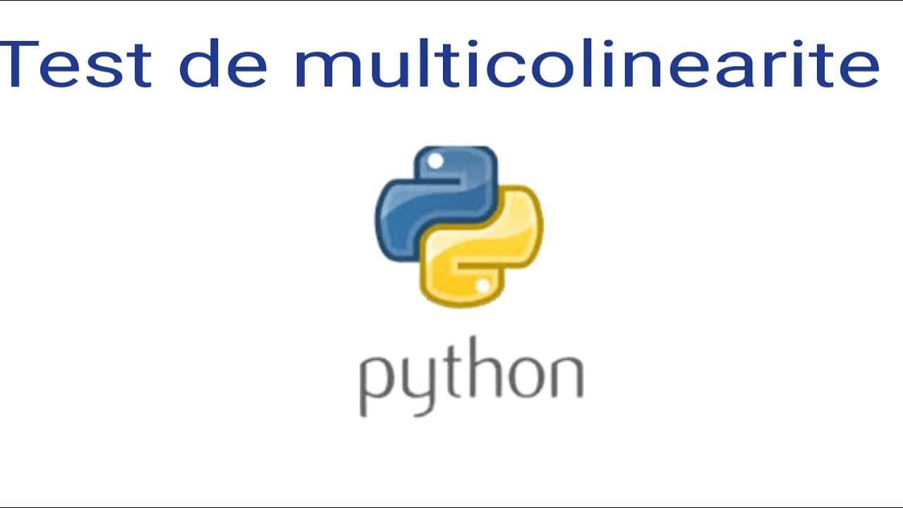 Test de multicolinearite (VIF) avec PYTHON - YouTube