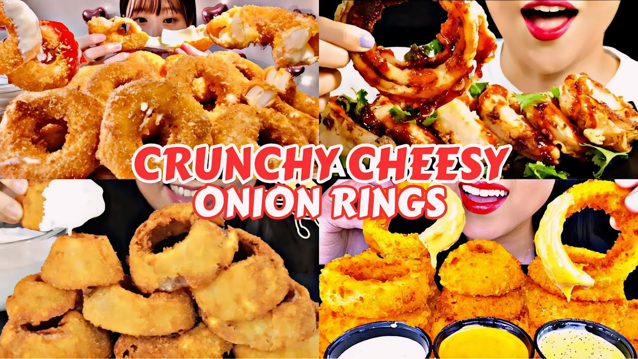 Crunchiest Onion Rings MUKBANG ASMR Compilation - YouTube