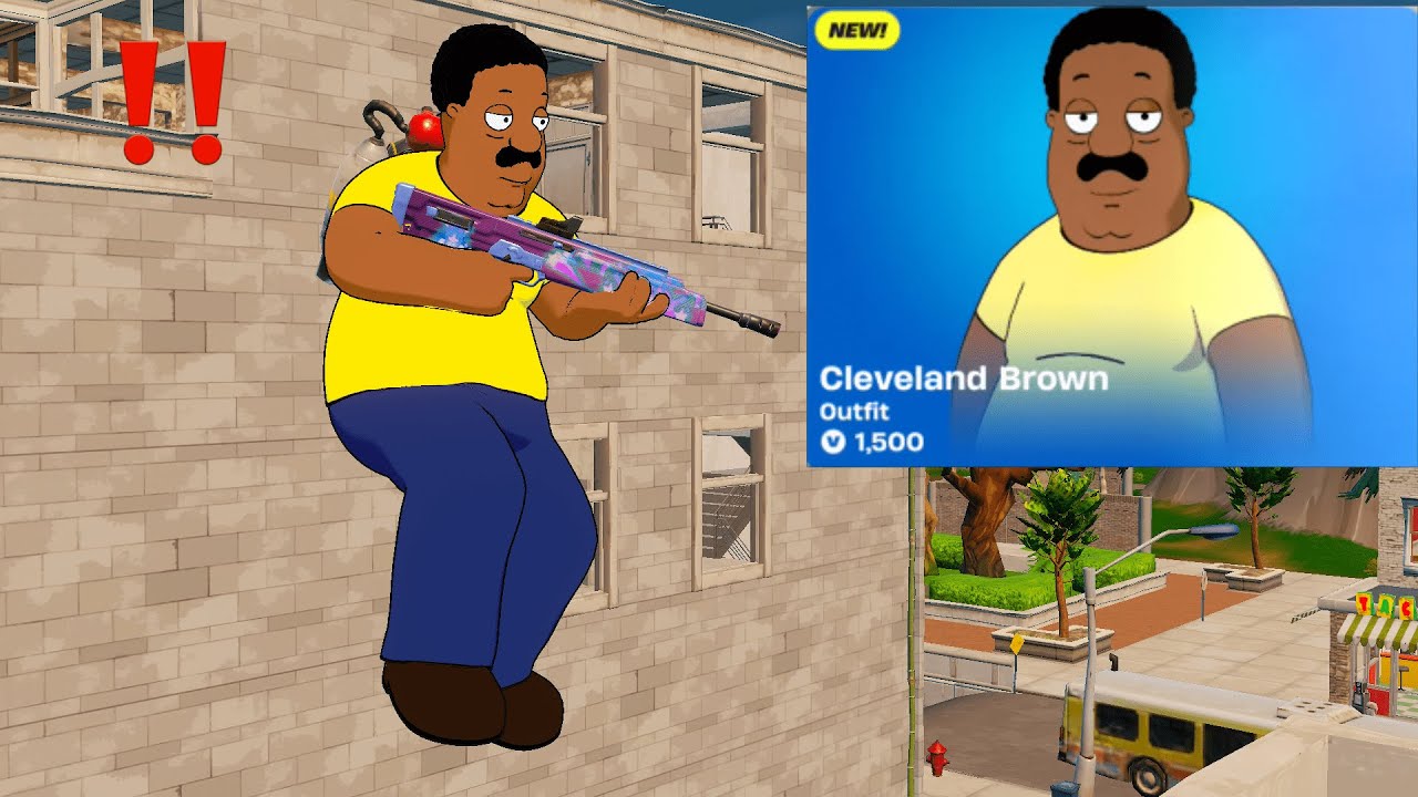 NEW!!! CLEVELAND BROWN SKIN (Fortnite gameplay) - YouTube