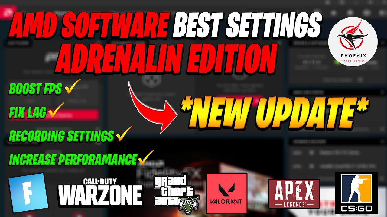 *NEW UPDATE* AMD RADEON 2023 SETTINGS🔧: BEST AMD Settings For GAMING ...