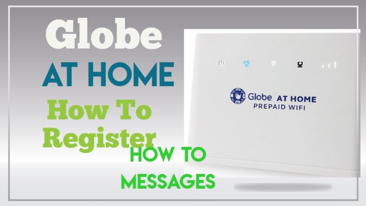 globe at home prepaid wifi tutorial - YouTube