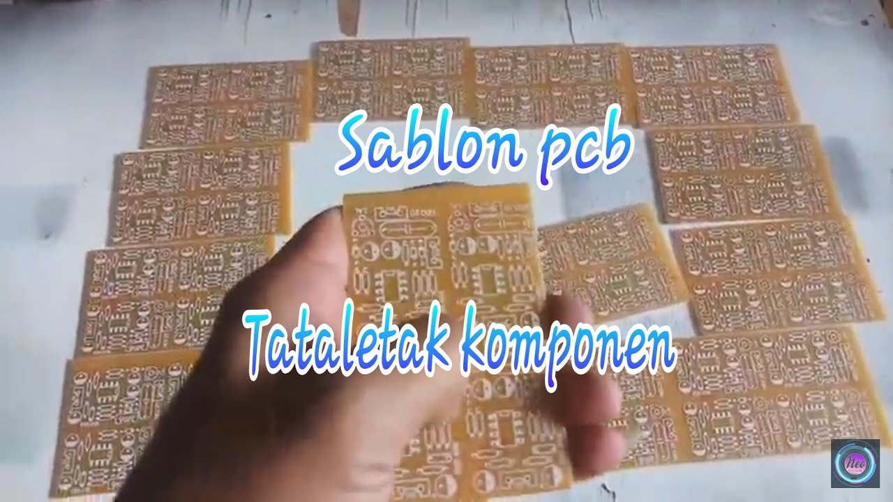 Sablon pcb - tataletak komponen - YouTube