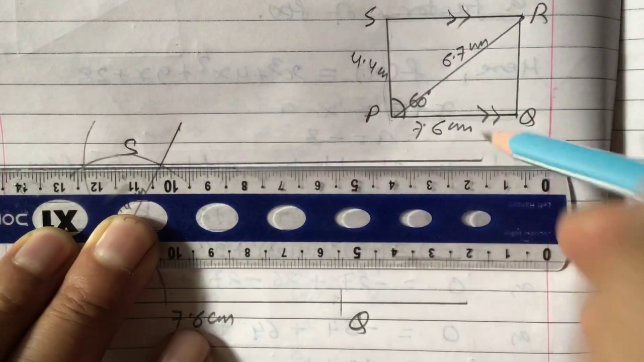 Construction of Trapezium ll Class 9 and 8 ll IR Simkhada - YouTube