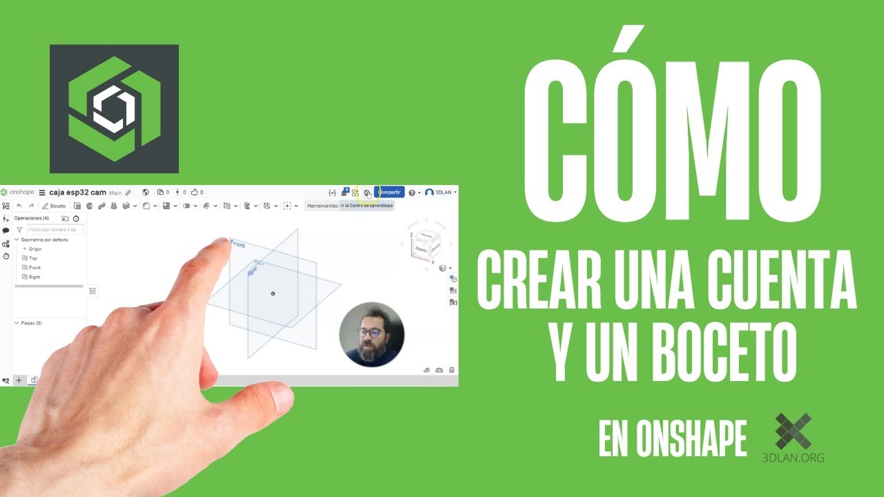 Tutorial: Cómo crear una cuenta y un boceto en onshape - YouTube