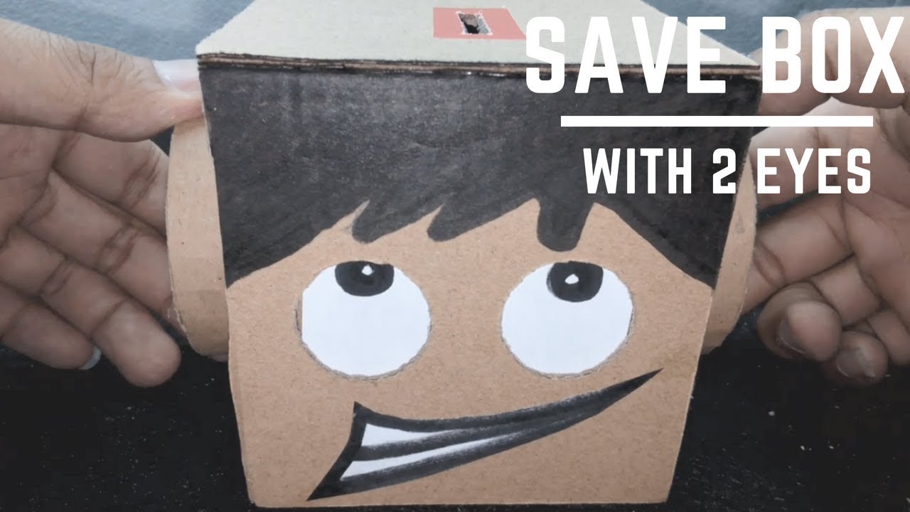 How To Make Coin Bank Box From Cardboard - YouTube