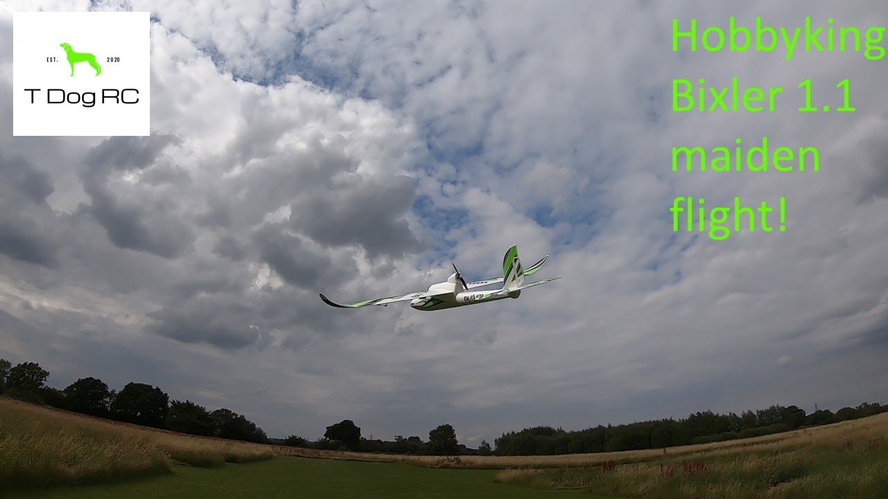 Hobbyking Bixler 1.1 maiden flight - YouTube