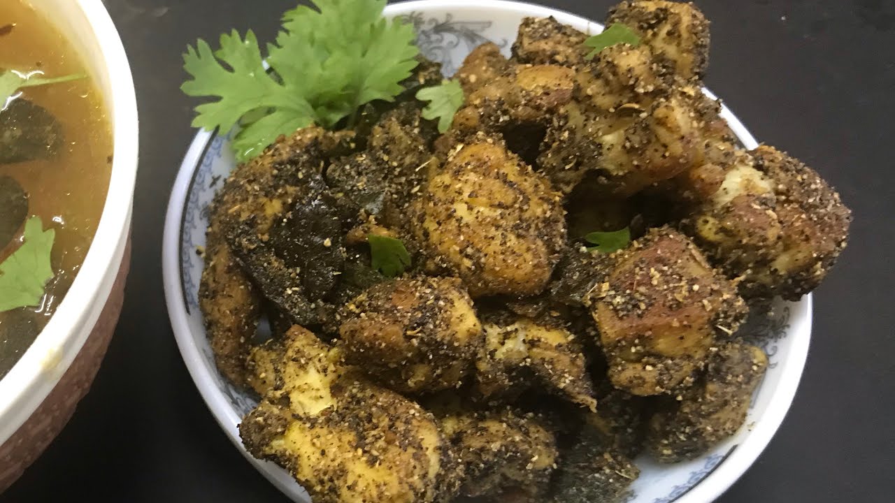 Miriyala kodi vepudu | Pepper Chicken fry - YouTube
