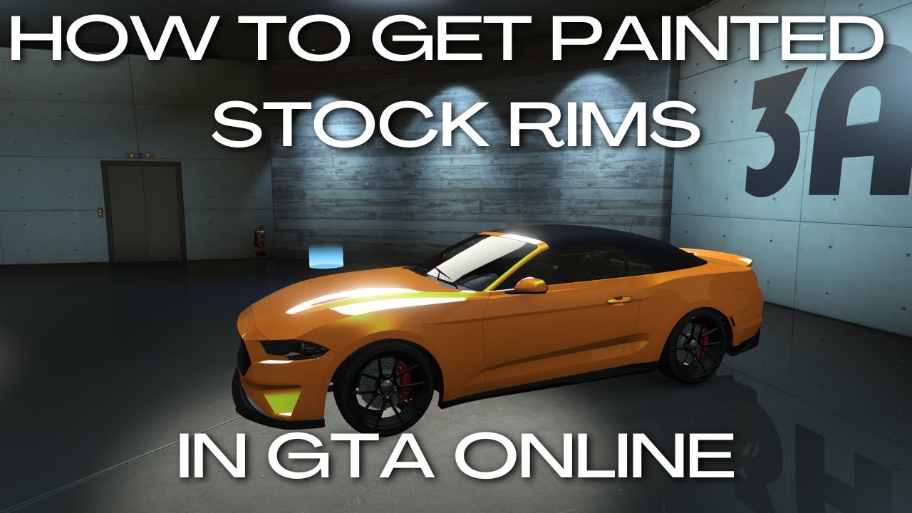 How to Get Painted Stock Rims | GTA Online - YouTube
