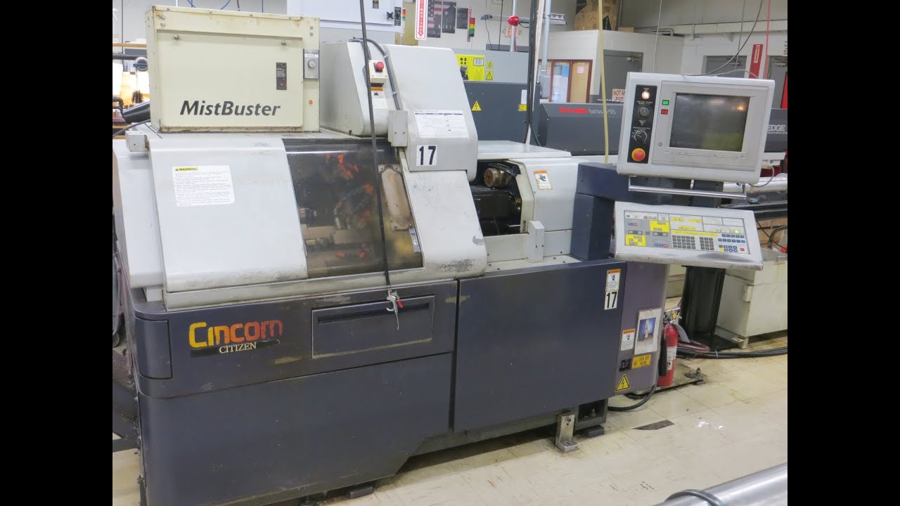 Citizen M-20 CNC Swiss Type Automatic Screw Machine w/ Cincom CNC Ctrl ...