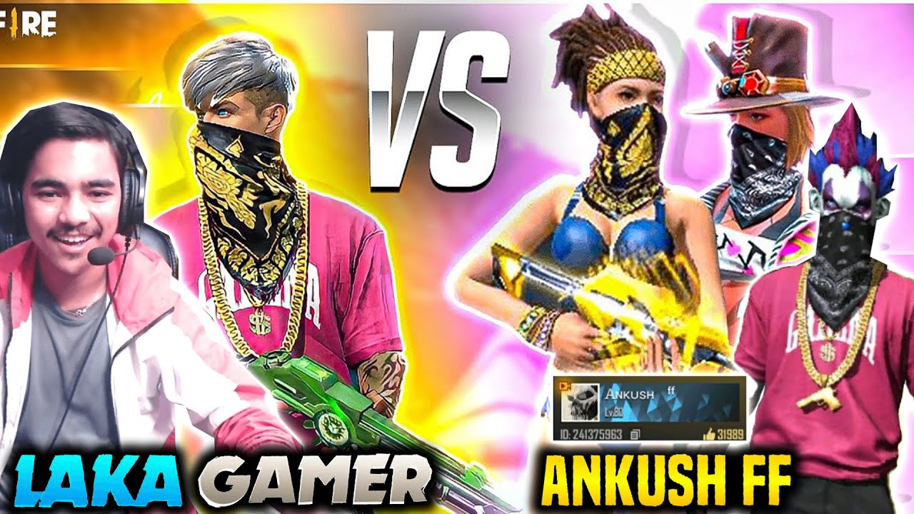 ANKUSH FF SQUAD NI MY CS RANKED MATCH😱 4 VS 4 - GARNA FREE FIRE - YouTube